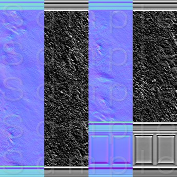 Second Life Marketplace - {L} Painted Walls V2-Black Trim-Rustic Hues