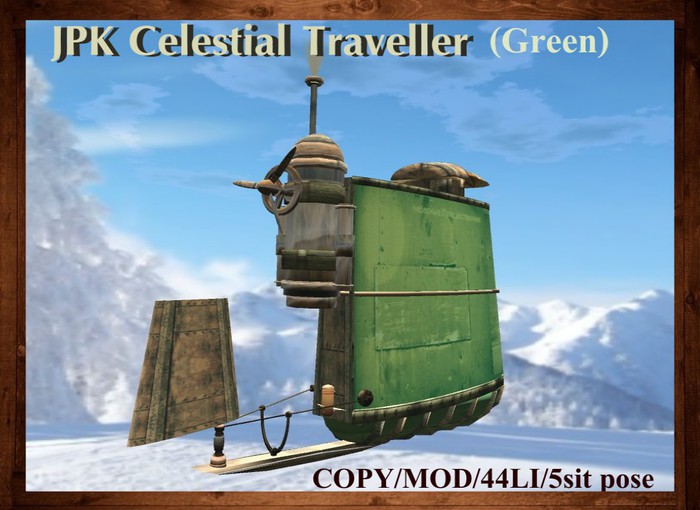 Second Life Marketplace - **JPK Celestial Traveller (GREEN) BOX