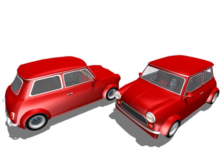 Second Life Marketplace - Austin Mini Red "Boulevard Buster"