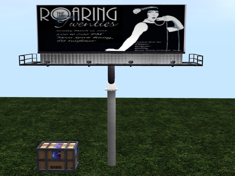 Second Life Marketplace - Mesh Billboard ad you own logo or Ad-(Crate)