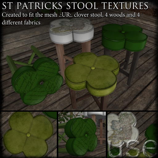 Second Life Marketplace - Clover stool textures