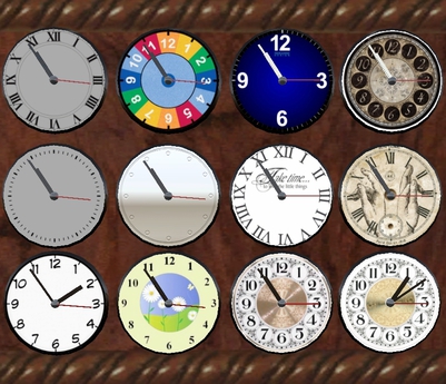 Second Life Marketplace - Analog Clocks Fatpack 12 Different working ...