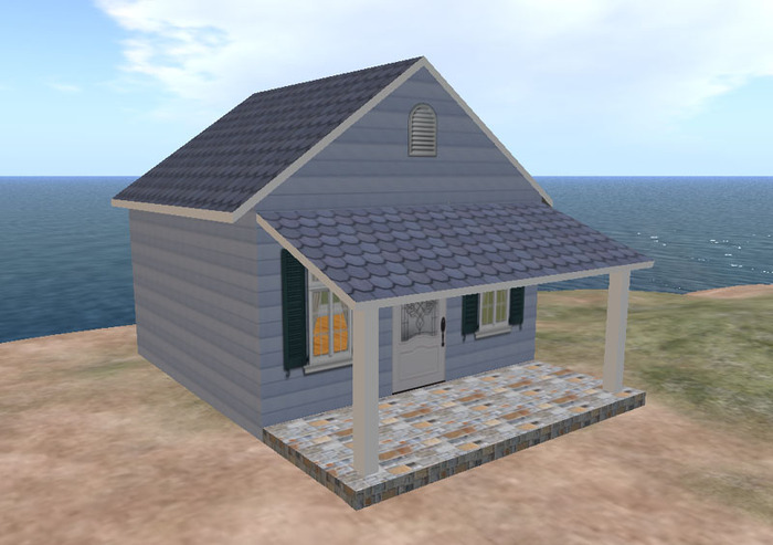 Second Life Marketplace - RE Western Home - Blue Victorian - Low Prim ...
