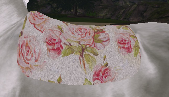 Second Life Marketplace - Rococo - Rose Floral Saddle Pad