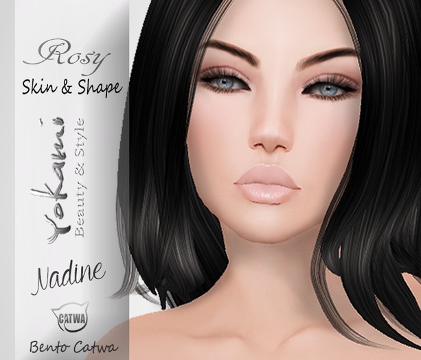 Second Life Marketplace - Yokami~Nadine Rosy Skin & Shape [Catwa Bento ...