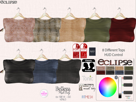Second Life Marketplace - Cyn Top (W/HUD) Slink-Belleza-Maitreya-TPM ...