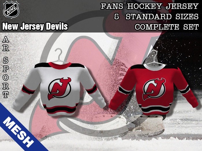 Second Life Marketplace - New Jersey Devils 2007-2015 Women - complete set