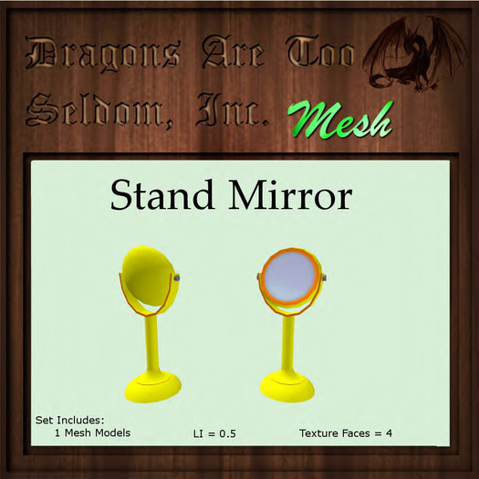 Second Life Marketplace - DATSI Mesh - Stand Mirror Set