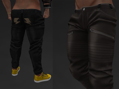 Second Life Marketplace - .::Arkan::. Pants Crook Leather + Fitted