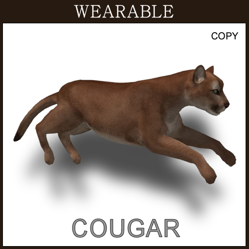Second Life Marketplace - [TomatoPark] Wearable Cougar