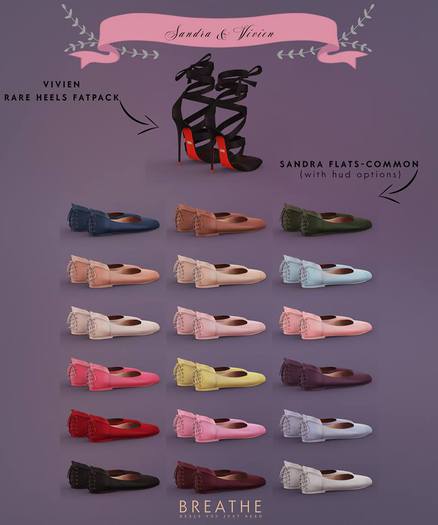 Second Life Marketplace - [BREATHE]-Sandra Flats-Green
