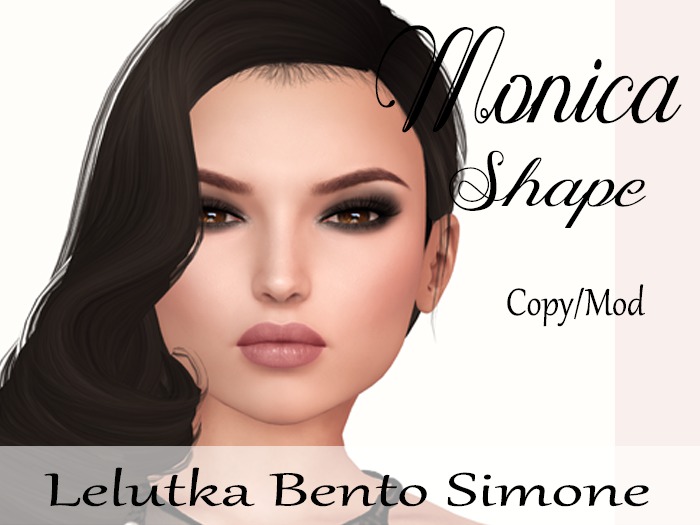 Second Life Marketplace - Monica Shape "Lelutka Bento Simone Head"