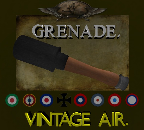 Second Life Marketplace - 2017 Vintage Air German Grenade