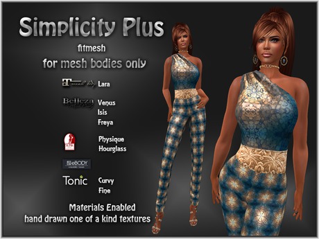 Second Life Marketplace - Simplicity Plus Jumpsuit
