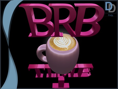 Second Life Marketplace - Didja Designs - Over head 3D *BRB-Coffee Time ...