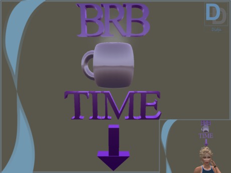 Second Life Marketplace - Didja Designs - Over head 3D *BRB-Coffee Time ...