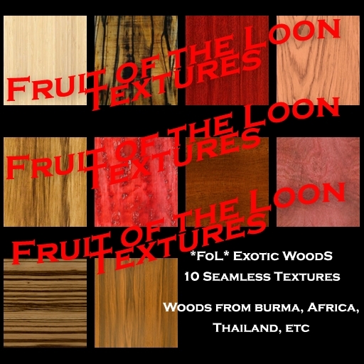 Second Life Marketplace - *FoL* Textures - Exotic Woods
