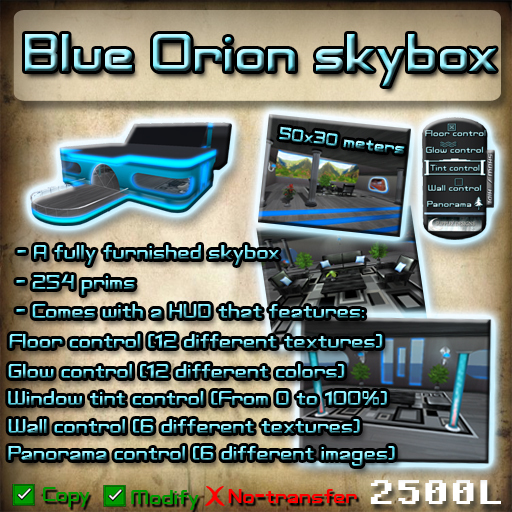 Second Life Marketplace - ::Supplee:: Blue Orion skybox