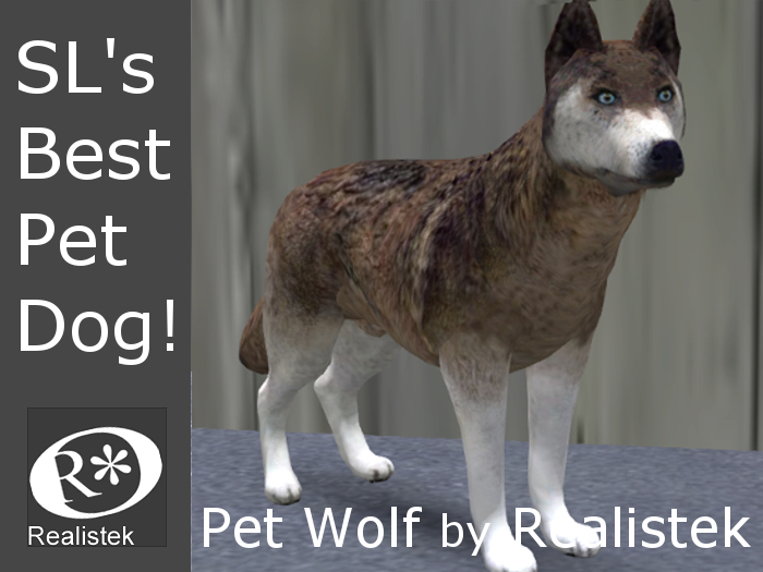 Second Life Marketplace - Realistek MESH Pet Dog / Wolf