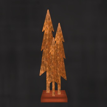 Second Life Marketplace - Maganda! Copper Cutouts Wall/Desk Art - Trees ...