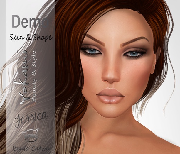 Second Life Marketplace - Yokami-Jessica Demo Skin [Catwa Mesh Head]