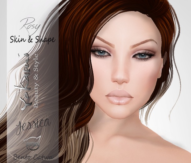 Second Life Marketplace - Yokami~Jessica Rosy Skin & Shape [Catwa Bento ...