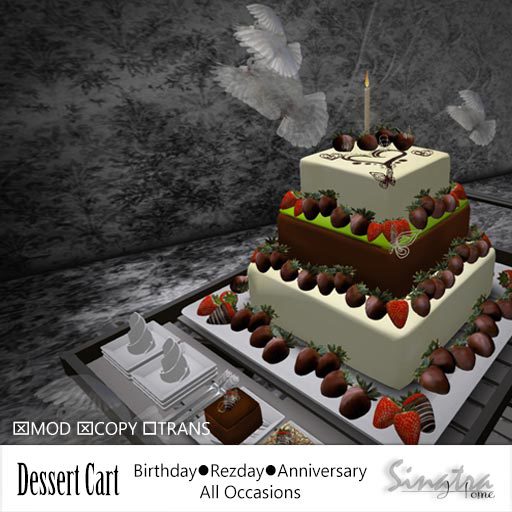 Second Life Marketplace - *SINATRA* Brochee / Dipped Strawberry Dessert ...