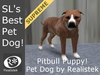 Second Life Marketplace - Realistek MESH Pet Dog / Pitbull Puppy Supreme