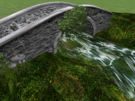 Second Life Marketplace - The Woodland Realm ~ Ivy Stone Bridge (Mesh ...