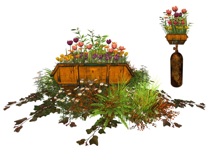 Second Life Marketplace - MSD - Tulip Dumpster & Garden + Gas Tank ...