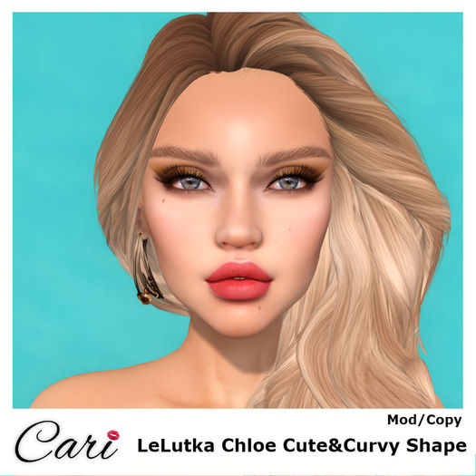 Second Life Marketplace - CARI: LeLutka Chloe Cute&Curvy Shape (Bento)