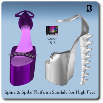 Second Life Marketplace - Blackburns Spine & Spike Platform DEMO for ...
