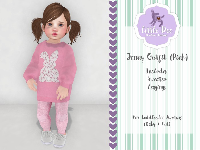 Second Life Marketplace { Ld } Jenny Outfit Pink