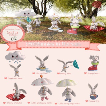 Second Life Marketplace - {YD}Bunnies in the rain - Bunny Five