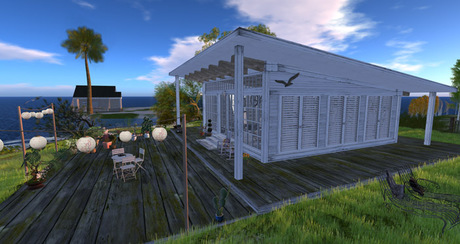 Second Life Marketplace - Shabby Shack White 3 versions unfurnished