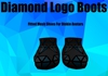 Second Life Marketplace - Diamonds Store Logo Dinkie Boots--- Black Soles