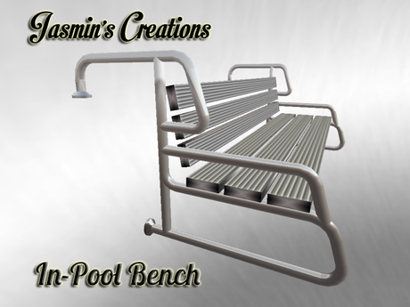 Second Life Marketplace - In-Pool Bench --By Jasmin's Creations