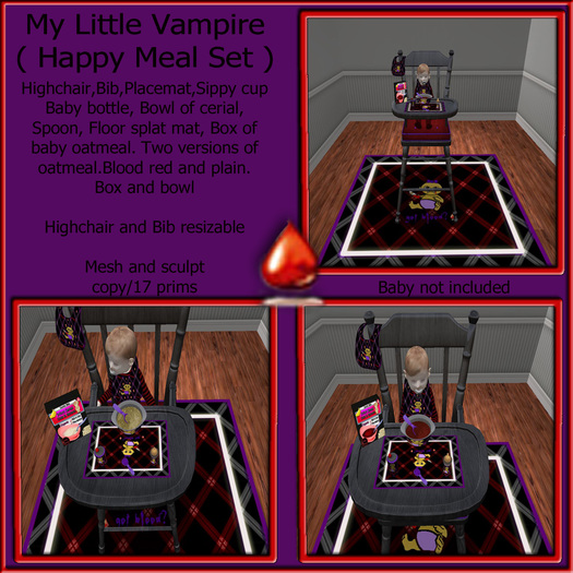 Second Life Marketplace - My little Vampire ( Happy meal set )