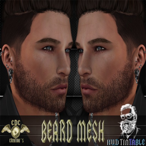 Second Life Marketplace - .::CDC Mesh Beard Two Tintable (Wear-me)