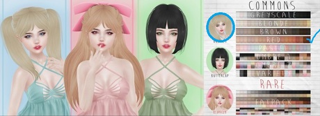 Second Life Marketplace - 12. [NANI] Power.Girls ~ Buttercup.Hair (Red)