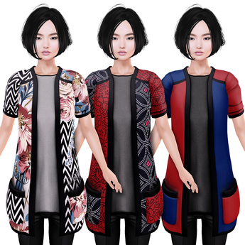 Second Life Marketplace - Bakaboo - Ladies - Baka Cardigan - Mixed A