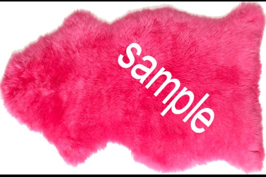 Second Life Marketplace - pink sheep skin rug