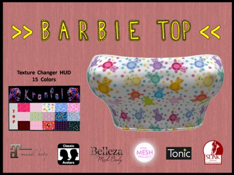 Second Life Marketplace - >> Barbie Top
