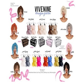 Second Life Marketplace - .: vive nine :. Iva Train Case - White