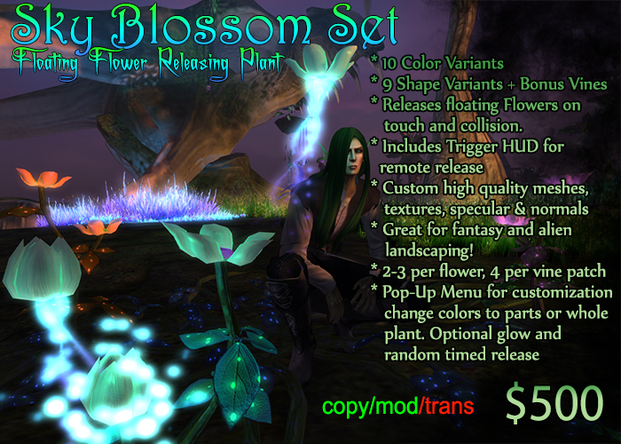 Second Life Marketplace - [CC] Sky Blossom Set
