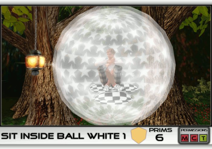 Second Life Marketplace - [SKAH] - 6 Sit Inside Ball White