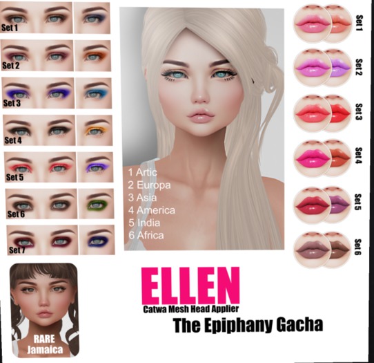 Second Life Marketplace - Glam Affair - Ellen Eyes Makep for Catwa ...