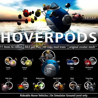 Second Life Marketplace - 22769 - Hoverpod Rock*n*Roll - COMMON