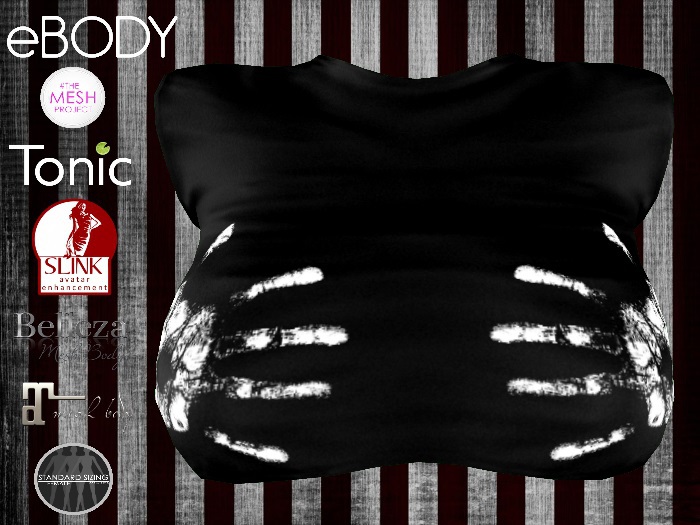 Second Life Marketplace - Flawed - Hand Print Top - Female