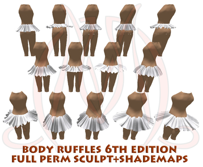 Second Life Marketplace - Body Ruffles 6th edition FULL PERM SCULPT ...